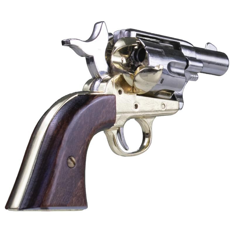COLT POCKET REVOLVER CALIBRE 45 USA 1873, MADERA Y NIQUEL - La vieja España